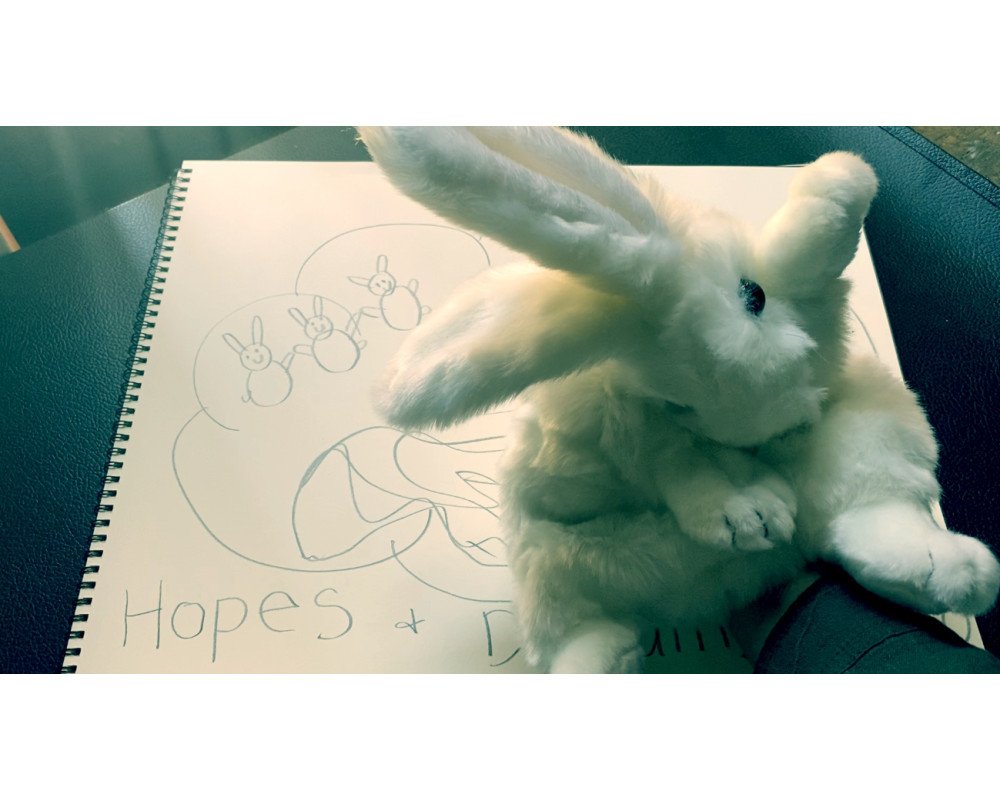 Standing White Rabbit Puppet – Puppets