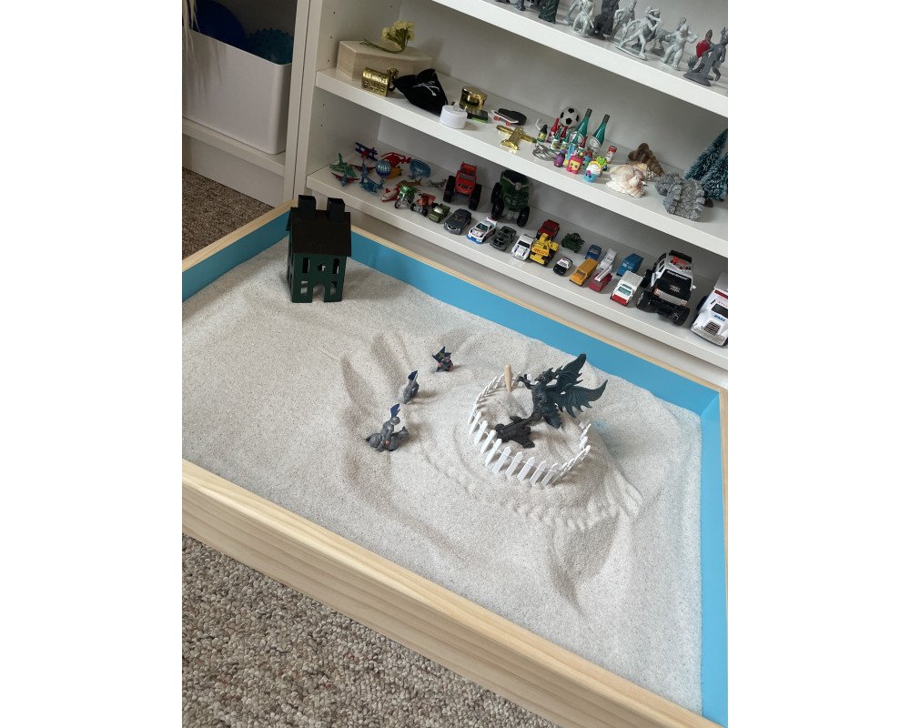 Basic Wooden Sand Tray with Lid – Sand Tray Therapy