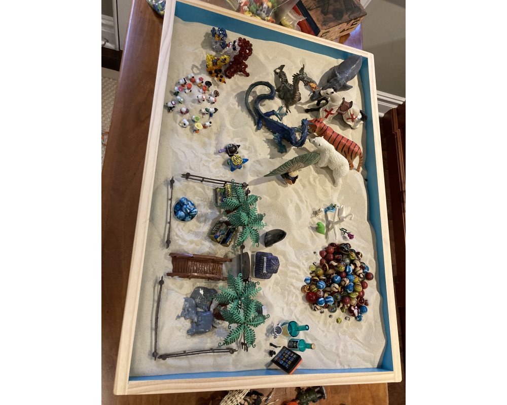 Basic Wooden Sand Tray with Lid – Sand Tray Therapy