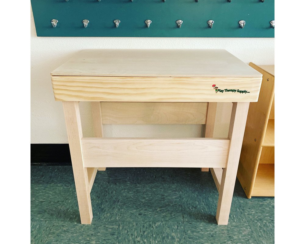 Basic Wooden Sand Tray with Stand Combo – Sand Tray Therapy