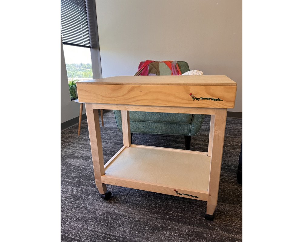 Rolling Cart for Basic Wood Sand Tray – Sand Tray Therapy