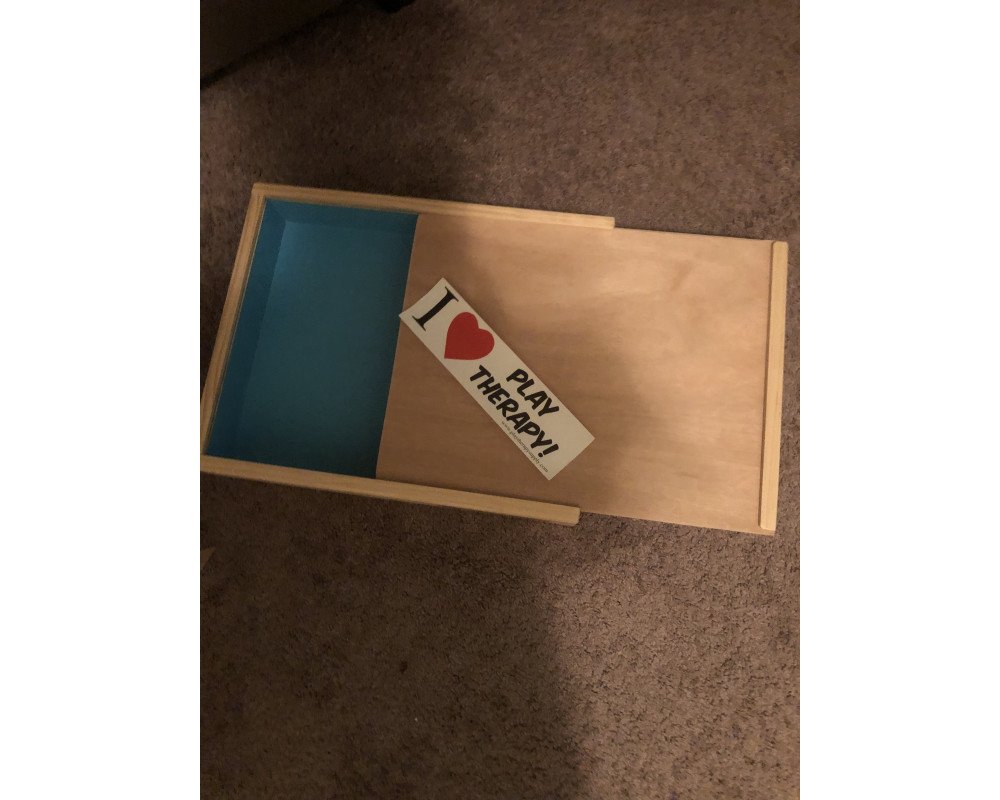 Portable Wooden Sand Tray with Lid – Sand Tray Therapy