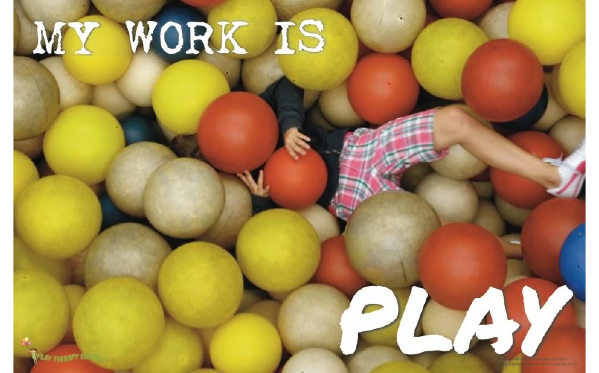 Poster - My Work is Play – Playroom Furnishings: Posters & Decor