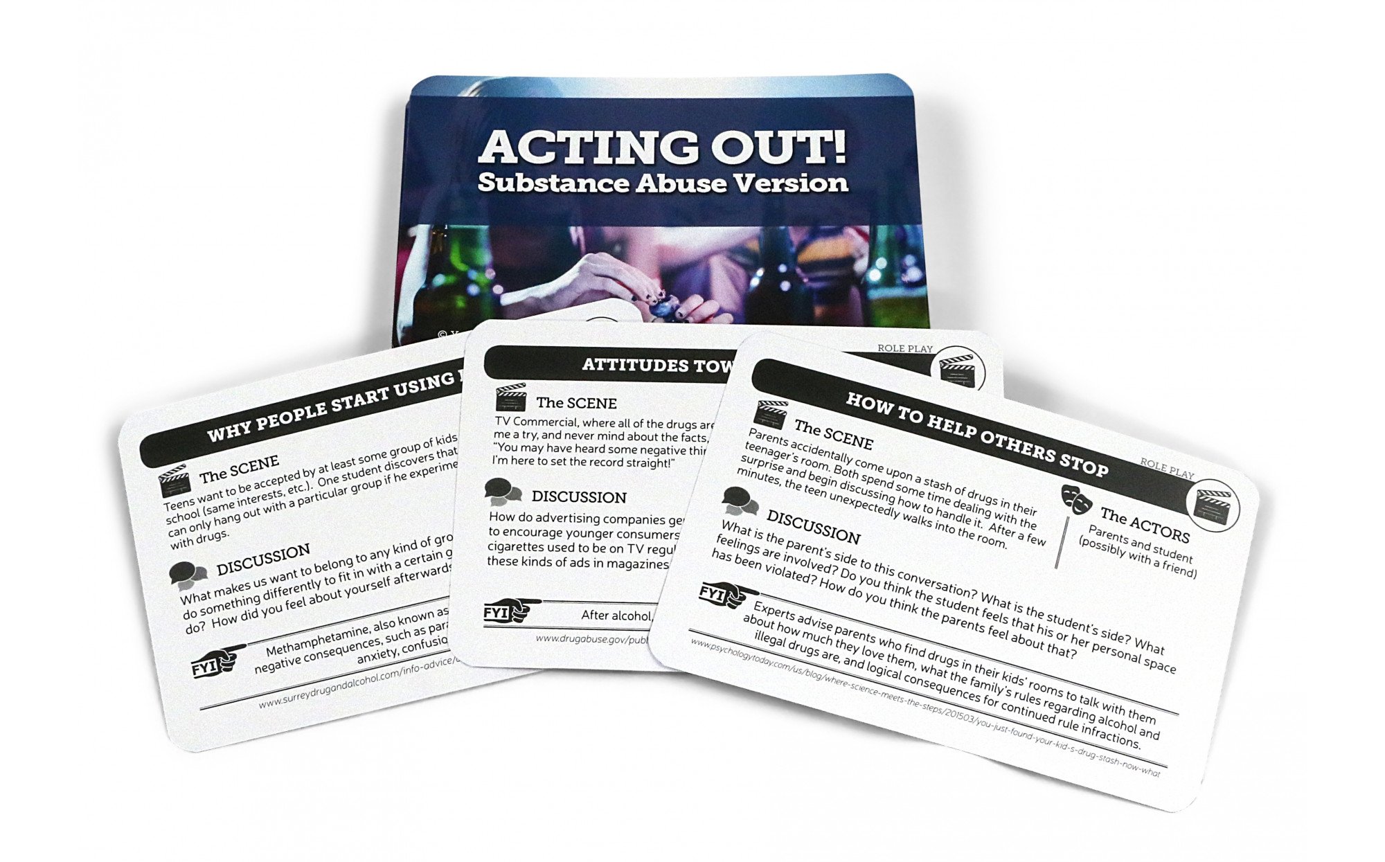 Acting Out! Card Deck - Substance Abuse Version – Games