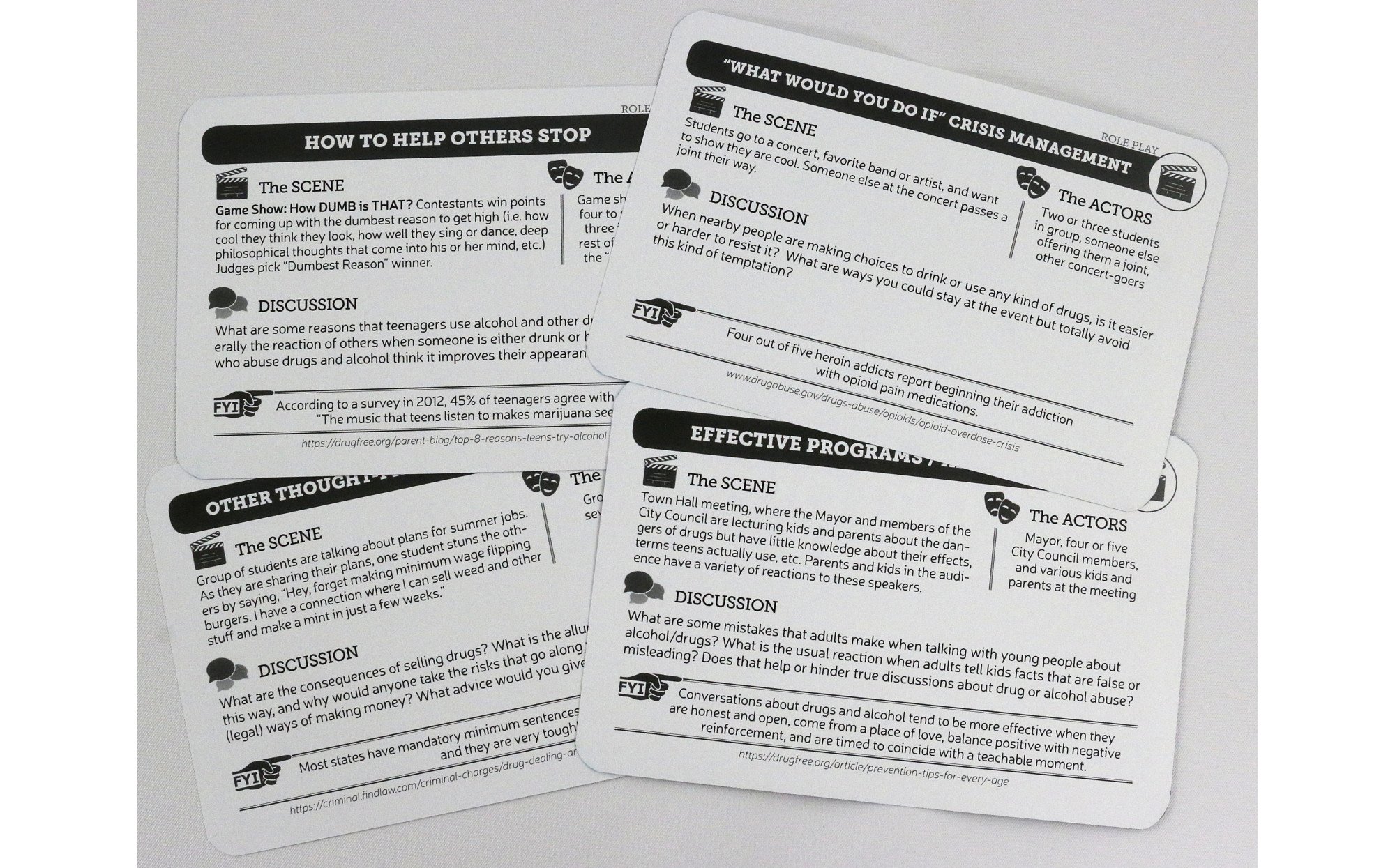 Acting Out! Card Deck - Substance Abuse Version – Games