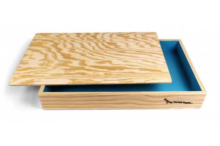 Basic Wooden Sand Tray with Lid – Sand Tray Therapy