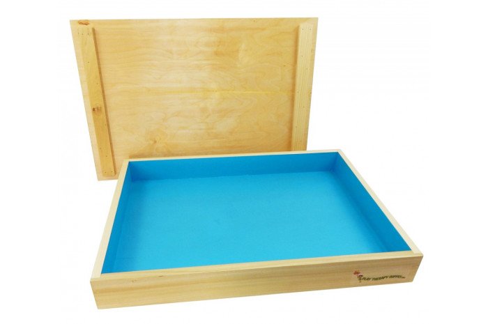 Basic Wooden Sand Tray with Lid – Sand Tray Therapy