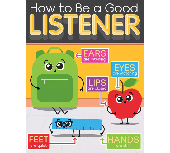 How to Be a Good Listener Poster – Playroom Furnishings