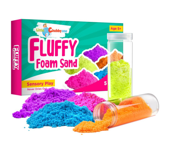 Fluffy Foam Sand Set - 5 Tubes – Sensory