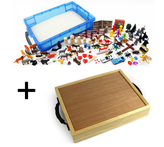 Basic Portable Sand Tray Starter Kit plus Portable Wooden Tray – Sand ...